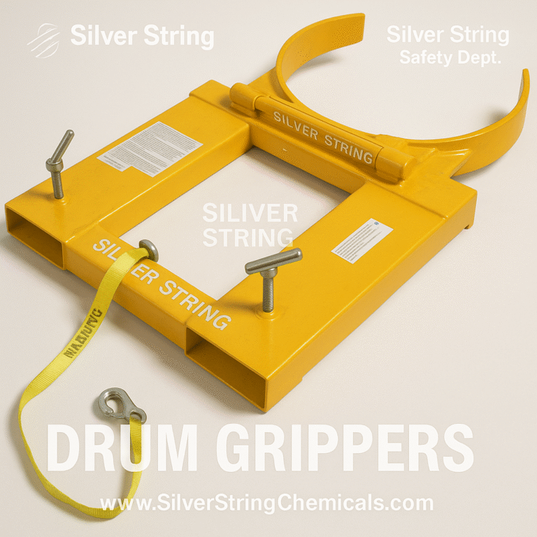 ForkLift Drum Gripper Stacker Lifter Tilter - Silver String Chemicals ...