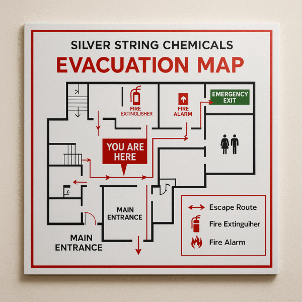 Evacuation Map Foam Board Vinyl Printing SSC