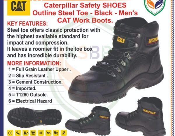 Caterpillar Safety Shoes Steel Toe Industrial Boots SSC